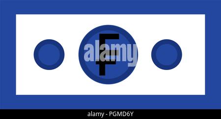 Franken Geld schweizer Banknote cash Symbol Vektor Abbildung - Bild ...