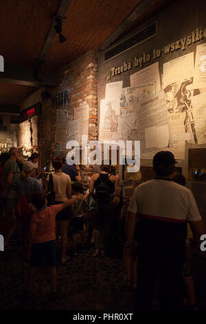 Museum des Warschauer Aufstandes in Warschau, Polen, Betrieb Tempest ...