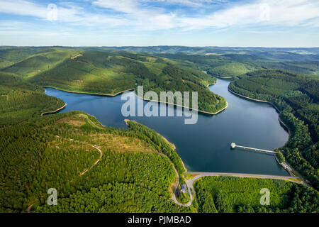 Obernau Talsperre, Obernau Reservoir, Netphen, Siegerland, NRW ...