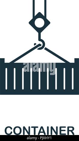 Lager Symbol. Schwarzweiß-Design von der Logistik Lieferung Sammlung ...