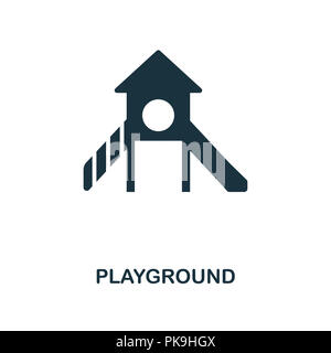 Freizeitpark Symbol. Schwarzweiß-Design von Stadt Elemente Sammlung. UI ...