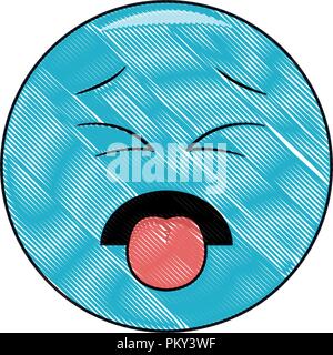 Ekel emoticon Chat Vektor Abbildung - Bild: 218776623 - Alamy