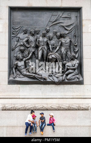 Nelson's Column Bronze Relief Panel Trafalgar Square London // LONDON ...