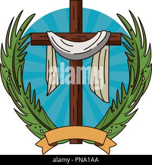 Eine Kirche Kreuz als Symbol. Das Christentum Religion symbol Stock-Vektorgrafik - Alamy