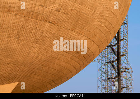 Gerüst Treppe zum Ei bei der Konstruktion von Empire State Plaza in ...