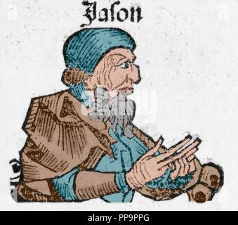 Jason, Führer der Argonauten, griechische Mythologie. 19. Jahrhundert ...