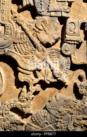 Maya Stein Sturz (c770 AD) Übersicht Yat-Balam in Gestalt eines ...