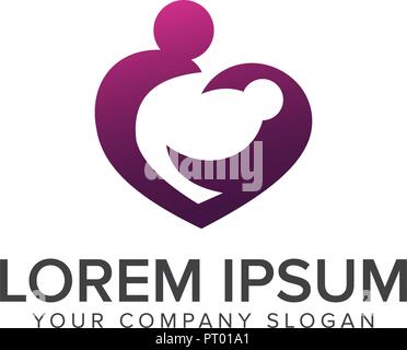 Baby geboren Symbol Design Vorlage Vektor isoliert Stock-Vektorgrafik ...