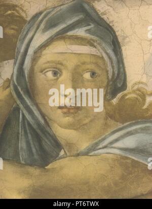 Erythraean Sibyl, ein Detail auf dem Gesicht Fresko aus der ...