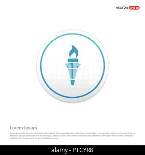 Olympische Fackel Symbol Hexa weißen Hintergrund Symbol Vorlage ...