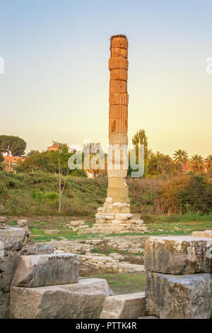 Der Tempel der Artemis in Ephesus-Türkei. Eines der sieben Weltwunder ...