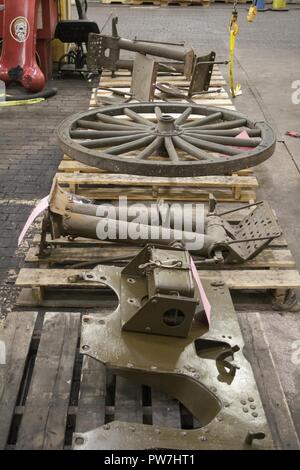 US 3 Inch Field Gun Model 1905, N2 3182, im historischen Viertel von ...