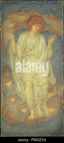 „Christ in Glory“ (Salvator Mundi), gemalt von Sir Edward Coley Burne ...