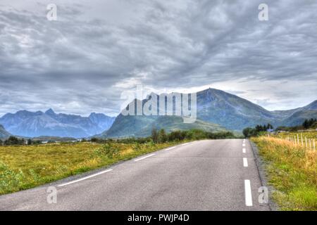 Norwegen, Lofoten, Nordland, Hovsund Gimsøy, Gimsøya, Vågan, Hoven ...