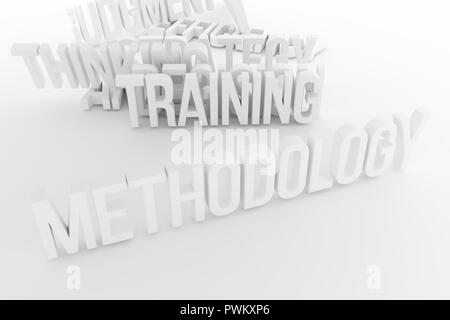 Methodik, Business konzeptionelle Grau oder Schwarz und Weiß B&W ...