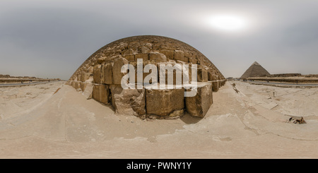 360 °-Ansicht auf Große Pyramide von Gizeh, Kairo, Ägypten - Alamy
