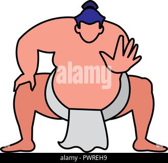 Sumo-ringer Symbol auf weißem Hintergrund, Vector Illustration Stock ...