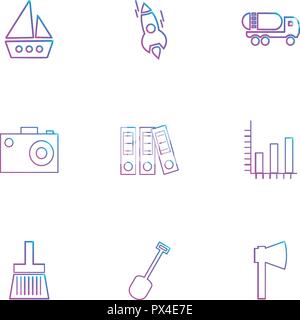 Boot, Rakete, Kamera, Spaten, Pinsel, Transport, Reisen, Transport ...