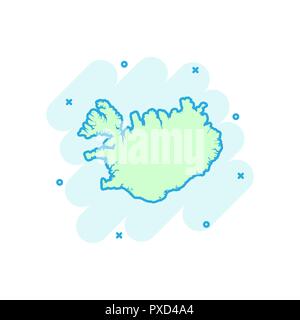 Island Karte Symbol. Geschäftskonzept Island Piktogramm. Vector ...