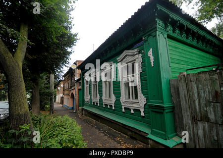 Traditionelle russische Datscha Haus. Wladimir, Russland ...