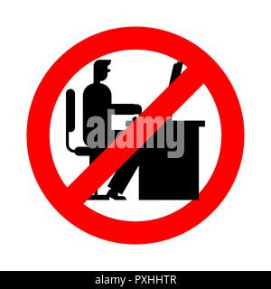 Kein Laptop - Verbot Schild über Weiß isoliert Stock-Vektorgrafik - Alamy