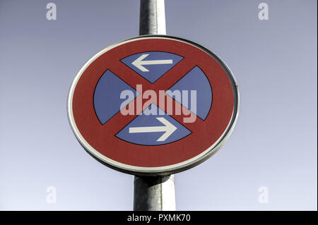 Halteverbot, Halteverbotsschild, Nahaufnahme, Nahaufnahmen, Schild ...