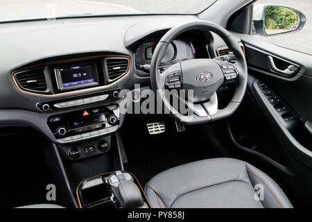Hongkong China Jan. 10 2018 Hyundai IONIQ EV 2018 Innenraum Jan 10 2018 in Hongkong Stockfotografie Alamy