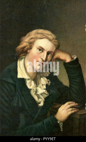 Friedrich von Schiller - Porträt. Gemälde von Ludovike Simanowiz, 1793 ...