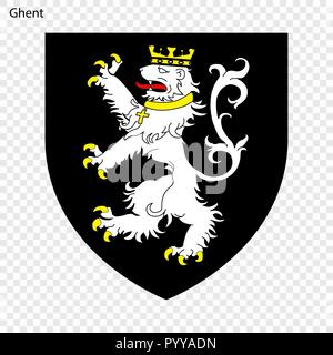 Wappen von Gent, Belgien Stockfoto, Bild: 86829252 - Alamy