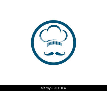 Koch, Koch-Vektor-Logo-Design-Vorlage. Snack-Bar, Restaurant, lokal ...