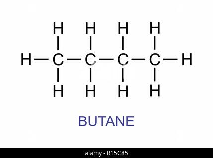 Molekülmodell von Butan Stockfoto, Bild: 52583963 - Alamy