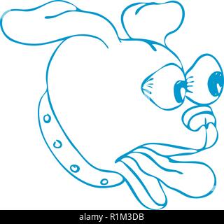 Zeichnung Skizze stil Abbildung eines Labrador Retriever, schwarze ...