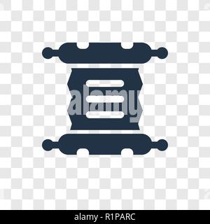 Gerollt papyrus Symbol. Cartoon von gerollten Papyrus vektor Symbol für ...