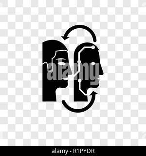 Austausch von Zeichen. Ersetzen Sie Symbol isoliert. Swap-Geschäft-Logo ...