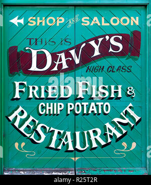 Davys Fish and Chips in der Grube Dorf Beamish Museum of Northern Life ...