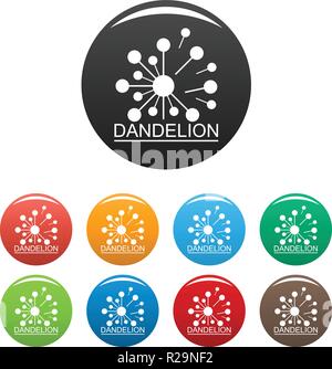 Löwenzahn logo Symbole gesetzt. Einfache Abbildung: 16 Löwenzahn logo ...
