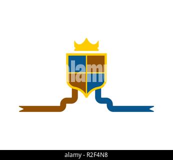 Heraldische Wappen - königliche Wappen mit Imperial Symbole, Schild und ...