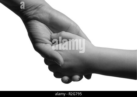 Piktogramm Mutter Kinder Hand in hand schwarz-weiß-Symbol Konzept Frau ...