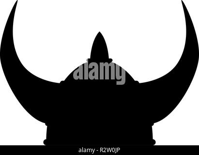 Wikinger Helm Icon Illustration Schild design Vektor Abbildung - Bild ...