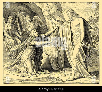 Der auferstandene Christus erscheint, Maria Magdalena (L) und Saint Thomas der Apostle (R ...