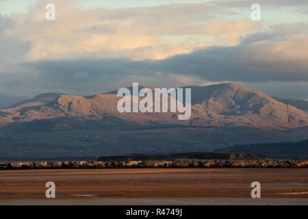 UK Roanhead, Sandscale Haws. Cumbrian Küste. Blick über die Duddon ...