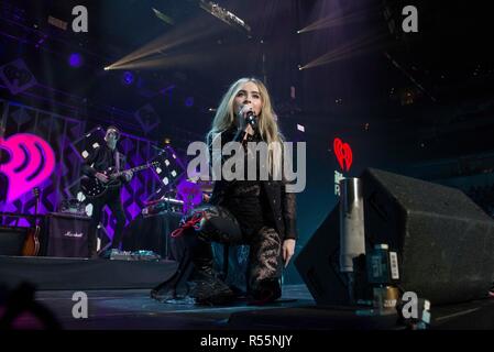 Sabrina Zimmermann durchführen an den 2018 IHeartRadio Jingle Ball im ...