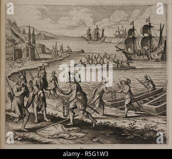 Theodor de Bry - indische Sklaverei in Amerika - die Versklavung der ...