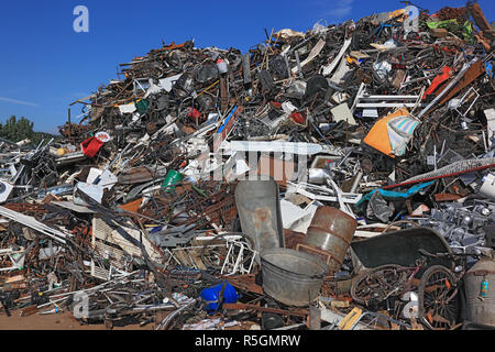 Metall Abfall recycling-Anlage in Nord-London. UK Stockfoto, Bild ...