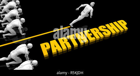 Starke Partnerschaft und Stiftung als ein Geschäftskonzept von ...
