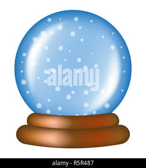 Weihnachten snowglobe cartoon Design, Icon, Symbol für die Karte ...