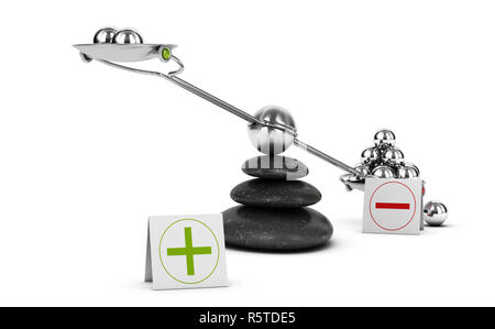 vor- und Nachteile, Vorteile Nachteil Konzept Stockfoto, Bild ...