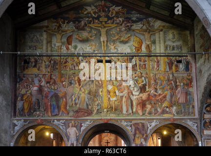 Passion und Kreuzigung von Bernardino Luini, Fresko in der Kirche Santa Maria degli Angeli in ...