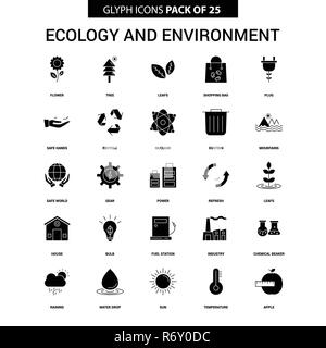 Umwelt Enviroment Baum Ökologie abstraktes Zeichen Symbol Rasen grüne ...
