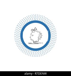 Vorstellungskraft, Phantasie, sich vorstellen, Idee, Prozess Symbol ...